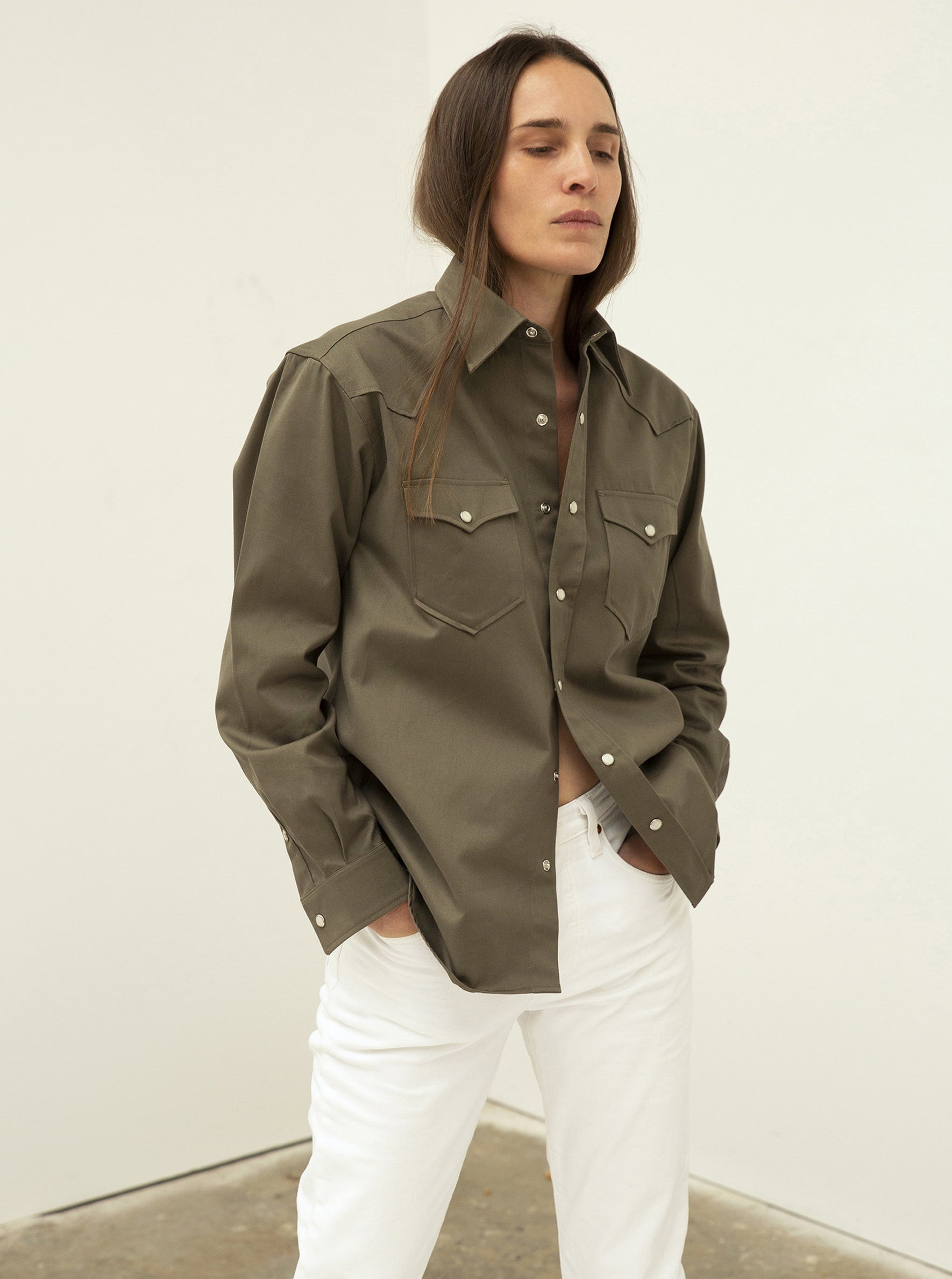 Unisex Western Shirt – Oversized Straight Cut Marie Marot