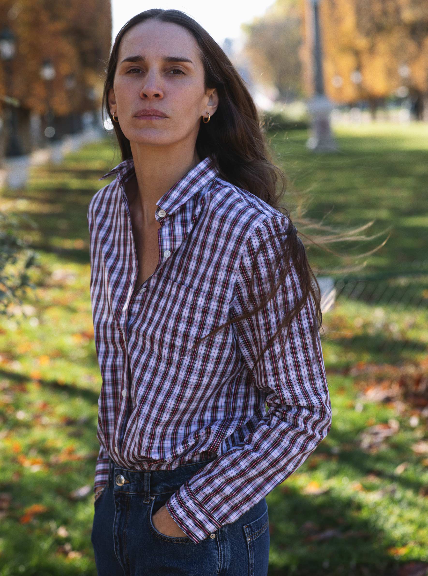 Women's striped Abigael shirt – 100% cotton – Marie Marot