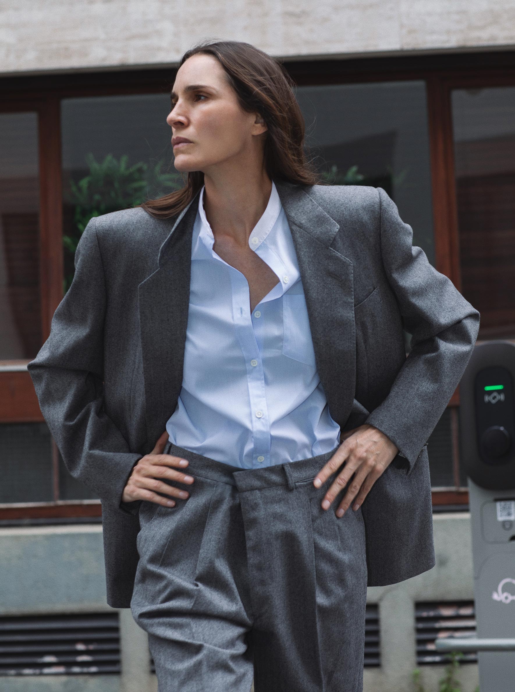Alma light blue shirt - 100% cotton - Marie Marot