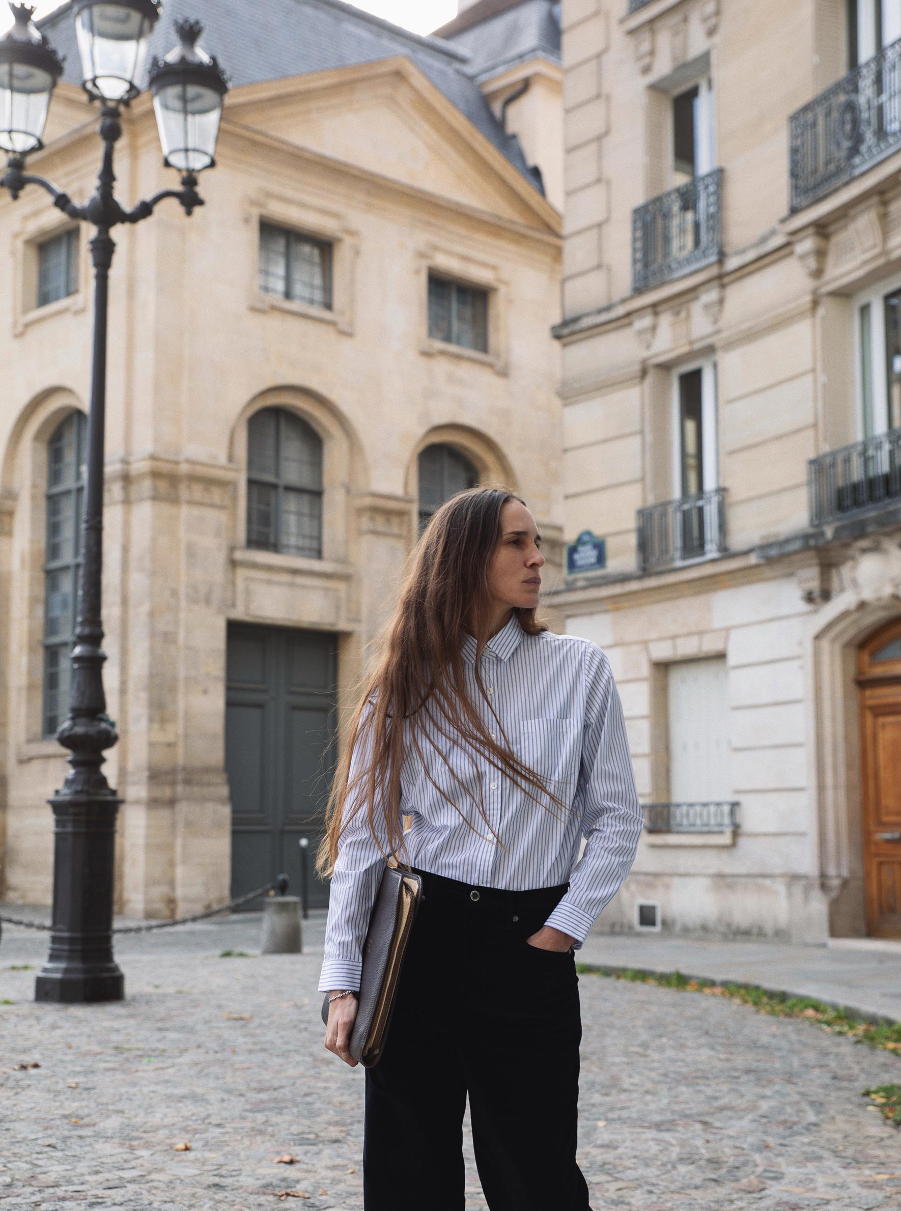 Women's striped Andree shirt – 100% cotton – Marie Marot